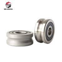 China GQZ LR604 Miniature Yoke Track Roller Bearing 4×13×4mm Single Row Ball Type Guide Roller for sale
