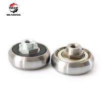 China GQZ CFH3S Inch Stud Type Cam Follower Track Roller Bearing 76.2×38.1mm Full Complement Needle Roller for sale
