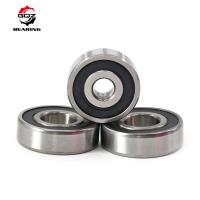 China GQZ 6205-2NSE Single Row Deep Groove Ball Bearing 25×52×15mm Double Contact NBR Rubber Sealed for sale