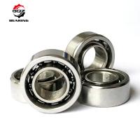 China SR188 R188 Stainless Steel Hybrid  Ceramic Ball Bearing 10 Zirconia Balls SS Ribbon Retainer 6.35x12.7x4.762 mm for sale