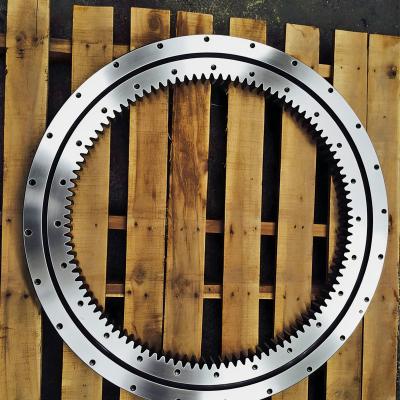 China Cross Roller Crane Bearing XRSI14.644 Slewing Bearing with Inner Gear & External Teeth for sale