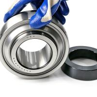 China GN203KRRB Agricultural Bearing Unit 17mm Bore Spherical OD Extended Inner Ring for Disc Harrow for sale