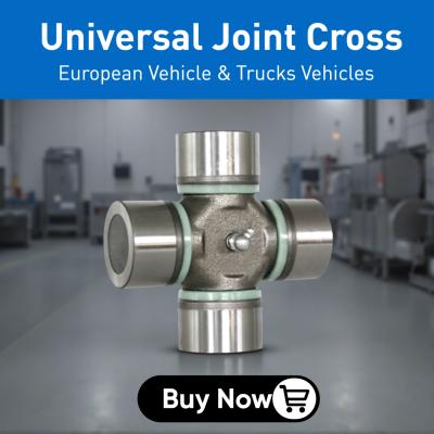 China GU-8130 Double Structure Stainless Steel Universal Joint Cross 57x144 Drive Shaft Assembly for European Vehicles & Trucks for sale