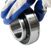China YEL211-2F Eccentric Lock Insert Ball Bearing Pillow Block Unit 55mm Bore Cast Iron P211 Housing for sale