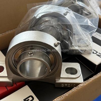 China GQZ Premium SUCP 322  Food Grade Waterproof Stainless steel  Pillow Block Bearing For Wet Production Line Machinery Parts for sale