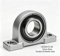 China UE203/12 2S Eccentric Lock Collar Outer Spherical Insert Ball Bearing for sale