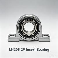 China LN206 2F Double Seal Insert Ball Bearing 30mm Bore for sale