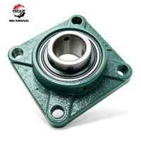 China GQZ SS UCF205 Stainless Steel 4-Bolt Square Flange Bearing Unit 25mm Bore Corrosion Resistant Mounted Bearing for sale