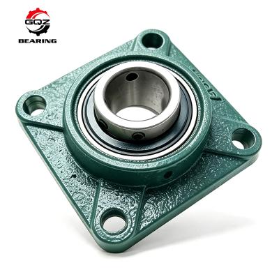 China GQZ SS UCF205 Stainless Steel 4-Bolt Square Flange Bearing Unit 25mm Bore Corrosion Resistant Mounted Bearing for sale