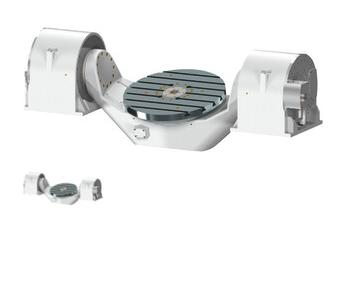 China HIWIN RAB‑630 Torque Motor Rotary Table Dual Support 2‑Axis Direct‑Drive Zero Backlash Heavy‑Duty 5‑Axis CNC Worktable for sale