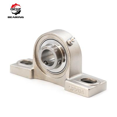 China Stainless Steel Pillow Block Bearing Unit SSUCP204 20mm Bore Anti‑Corrosion for Food & Processing Machinery for sale
