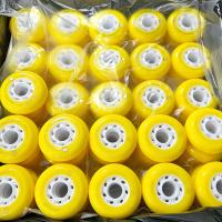 China GQZ Freestyle Inline Skate PU Wheels Multi Color Slalom Roller Skate Replacement Wheels for sale
