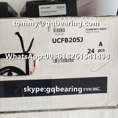 China Cast Iron Material FYH UCFB205J 3-bolt Flanged Pillow Block Ball Bearing UCFB205 for sale