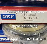 China Gcr15 Steel Material SKF N315ECM Single Row Cylindrical Roller Bearing for sale