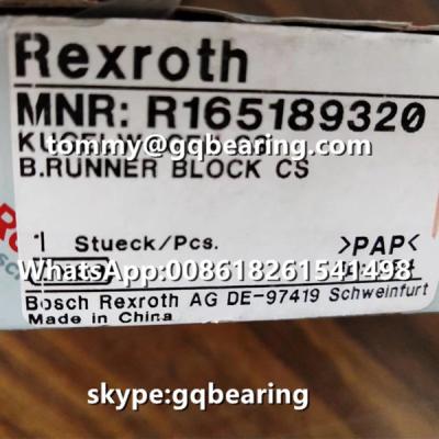 China Rexroth R165189320 Steel Material Flange Type Standard Length Standard Height Runner Block for sale