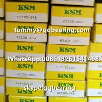 China Japan Origin KSM 62205-2RS Rubber Sealed Deep Groove Ball Bearing 25 x 52 x 18 mm for sale