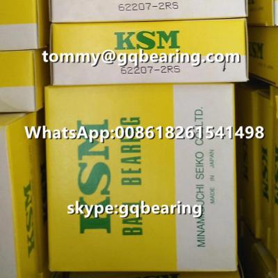 China Japan Origin KSM 62207-2RS Rubber Sealed Deep Groove Ball Bearing 35 x 72 x 23 mm for sale