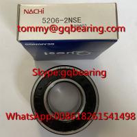 China GCR15 STEEL MATERIAL NACHI 5206-2NSE Double Row Angular Contact Ball Bearing Seals type ZZ 2RS OPEN for sale