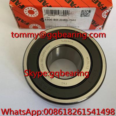 China Slovakia Origin FAG 3306-BD-2HRS-TVH Nylon Cage Double Row Angular Contact Ball Bearing for sale