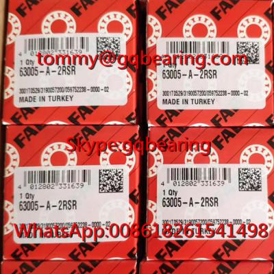 China Gcr15 steel Material FAG 63005-A-2RSR Deep Groove Ball Bearing 25x47x16mm for sale