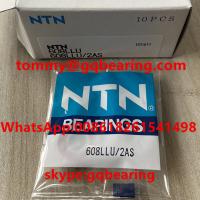 China 608LLU Single Row Deep Groove Ball Bearing Rubber Seal 8x22x7mm for sale