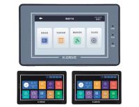 China CE Black 7 Inch HMI Touch Screen With 232 422 485 USB Ethernet U Disk Interface for sale
