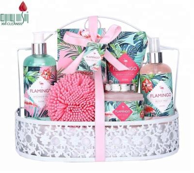 China OEM Body Care Bath Gift Set with 400ml Shower Gel, 400ml Body Lotion, 120ml Body Scrub, 200g Bath Salts, and 4x15g Bath Fizzers for sale