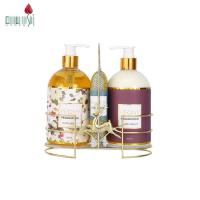 China 500ml Peony Scent Hand Wash & Cream Gift Set with Sponge - 18.6×9.4×19.5cm Dimensions, OEM Customizable for sale