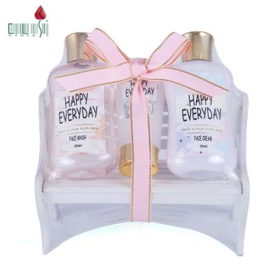 China Private Label 130ml Face Wash Care Set with Body Scrub 2pcs Deep Clean for sale