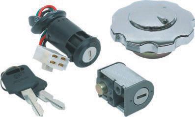 China ABS Motorcycle Lock Set CG125A 50000 Cycles Durable Zinc Alloy Ignition Switch for sale