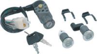 China Motorcycle Lock Set CH125 Q235 Armor Plate Zinc Alloy 50000 Cycles for sale