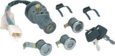 China Motorcycle Lock Set CH250 Q235 Armor Plate Zinc Alloy 50000 Cycle Life for sale