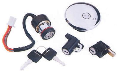China Motorcycle ABS Lock Set GN125 with 50000 Cycle Life and Low Key Resemble Rate for sale
