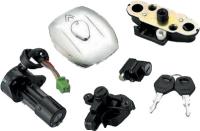 China ABS Motorcycle Lock Set HJ125K 50000 Cycles Durable Zinc Alloy Ignition Switch for sale