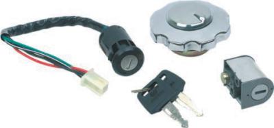 China Motorcycle Electrical Components Lock Set JD100 50000 Cycles Zinc Alloy for sale