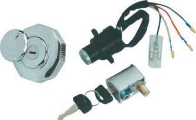 China Motorcycle Electrical Components Lock Set JH100 50000 Cycles Zinc Alloy for sale