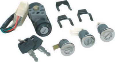 China Motorcycle Lock Set LH90 Q235 Steel Zinc Alloy 50000 Cycle Life for sale