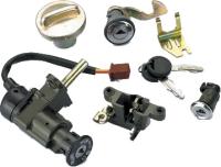 China Motorcycle Electrical Components Lock Set QJ100T 50000 Cycles Zinc Alloy for sale