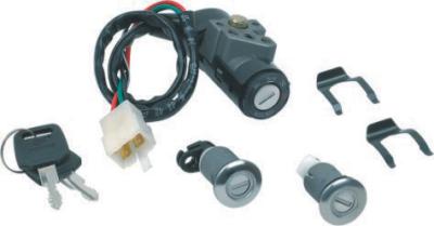 China Motorcycle Lock Set WH125 Zinc Alloy Q235 Steel 50000 Cycle Durability for sale