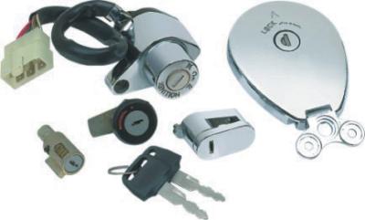 China Motorcycle Lock Set XDZ175 Zinc Alloy ABS 50000 Cycles Durable Security for sale