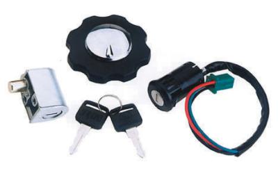 China Motorcycle Lock Set XF125 Q235 Steel Zinc Alloy 50000 Cycle Life for sale