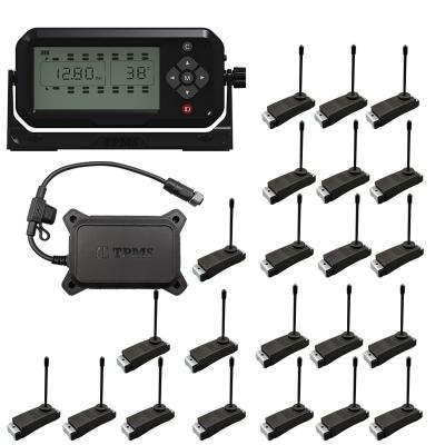 China 22 Wheel 433.92HMz Truck Tire Pressure Sensor RS232 Truck TPMS System for sale
