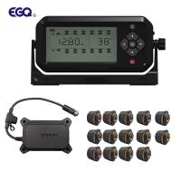 China 14 wheels external sensor, repeater, receiver tire pressure monitoring system for sale