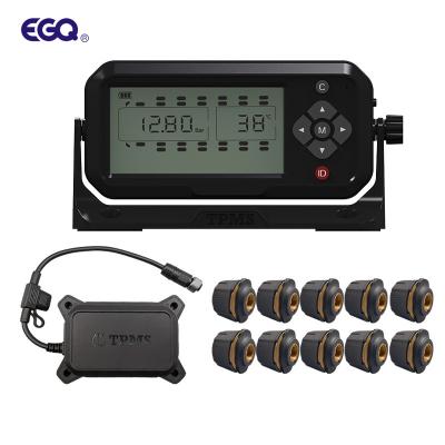 China 10 wheels external sensor, repeater, receiver tire pressure monitoring system for sale