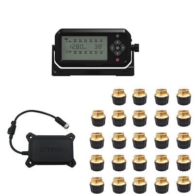 China 24 wheel OTR external sensors, repeaters, receivers tire pressure monitoring system for sale
