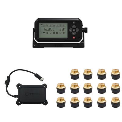 China 14 wheel OTR external sensors, repeaters, receivers tire pressure monitoring system for sale