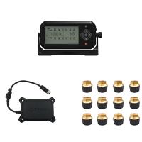 China 12 wheel OTR external sensors, repeaters, receivers tire pressure monitoring system for sale