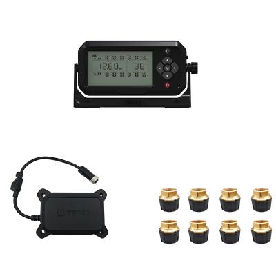 China 8 wheel OTR external sensors, repeaters, receivers tire pressure monitoring system for sale