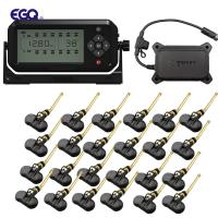 China 24 wheel Valve stem sensor, repeater and receiver tire pressure monitoring system for sale