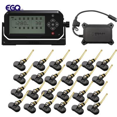 China 24 wheel Valve stem sensor, repeater and receiver tire pressure monitoring system for sale